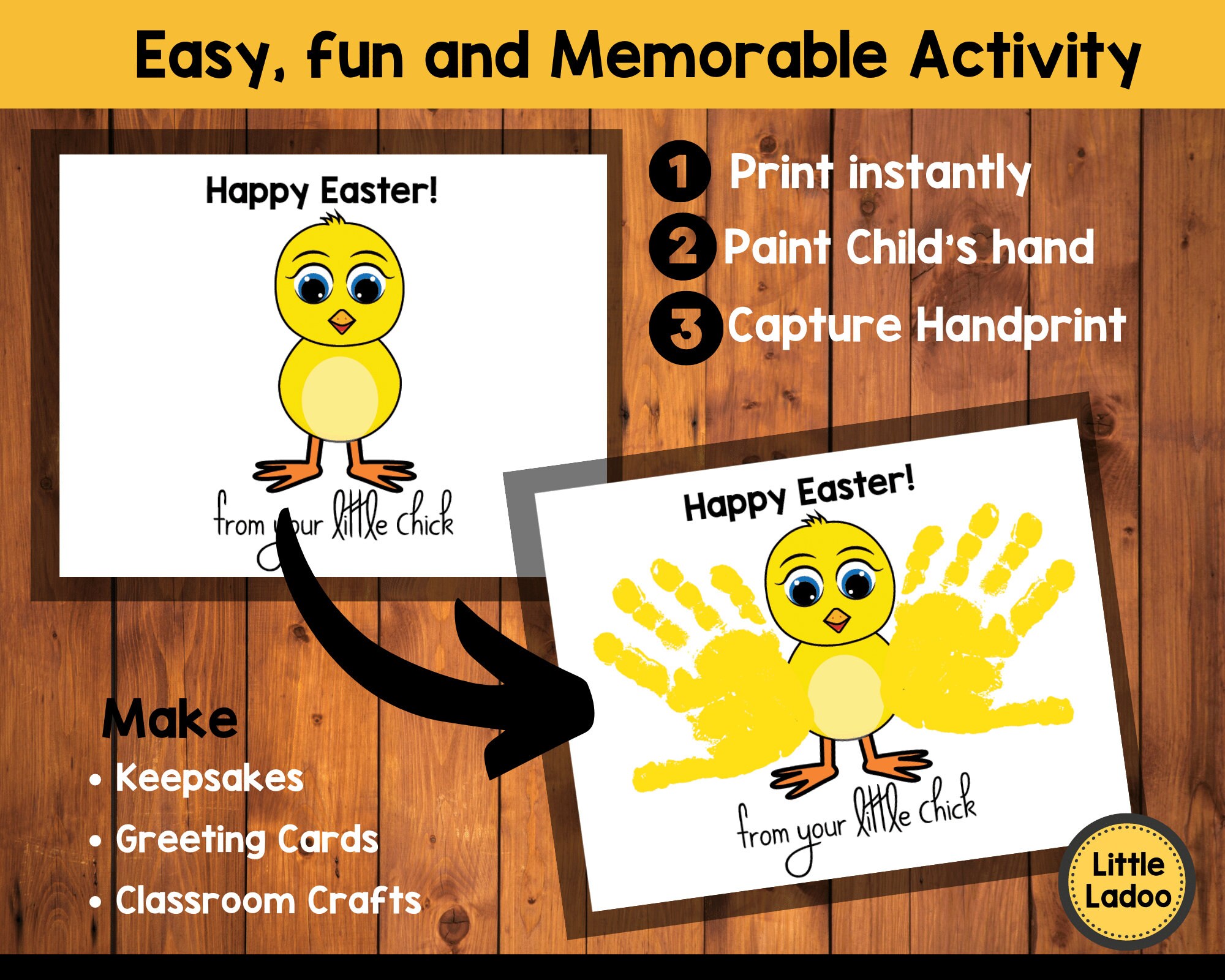 Easter Handprint Craft Template, Easter Handprint Art Activity, Easter ...