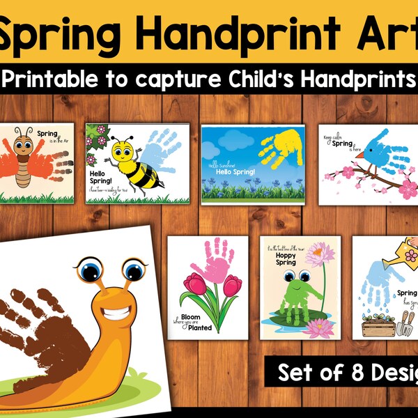 Spring Handprint Craft - Etsy
