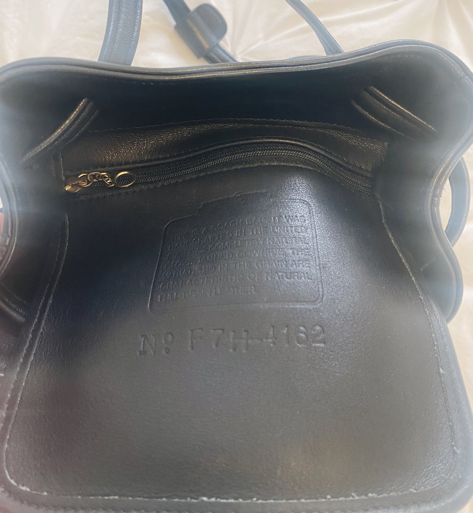 Vintage Black Coach Leather Backpack Shoulder Bag Serial | Etsy