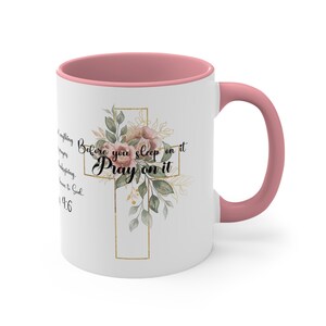 Christian Bible Verse Coffee Tea and Beverage Mug, Biblical Quote ...