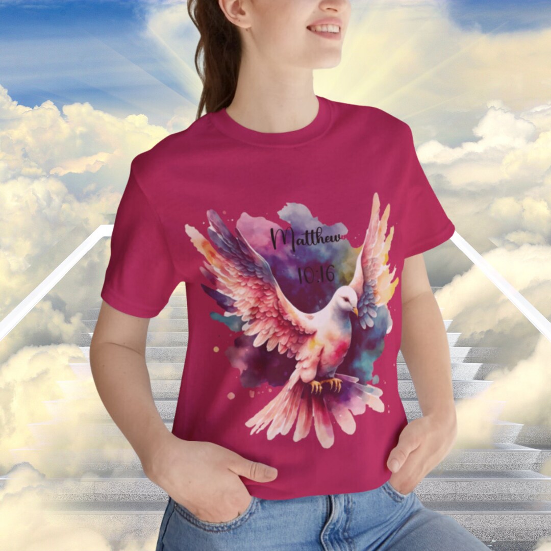 Matthew 10:16 Dove Christian Shirt, Christianity, Bible Verse Shirt ...