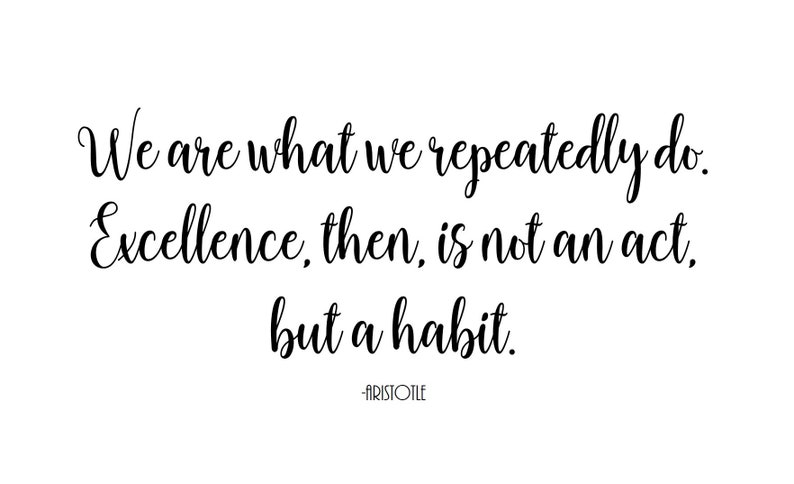 Aristotle Quote on Excellence Printable Wall Art - Etsy