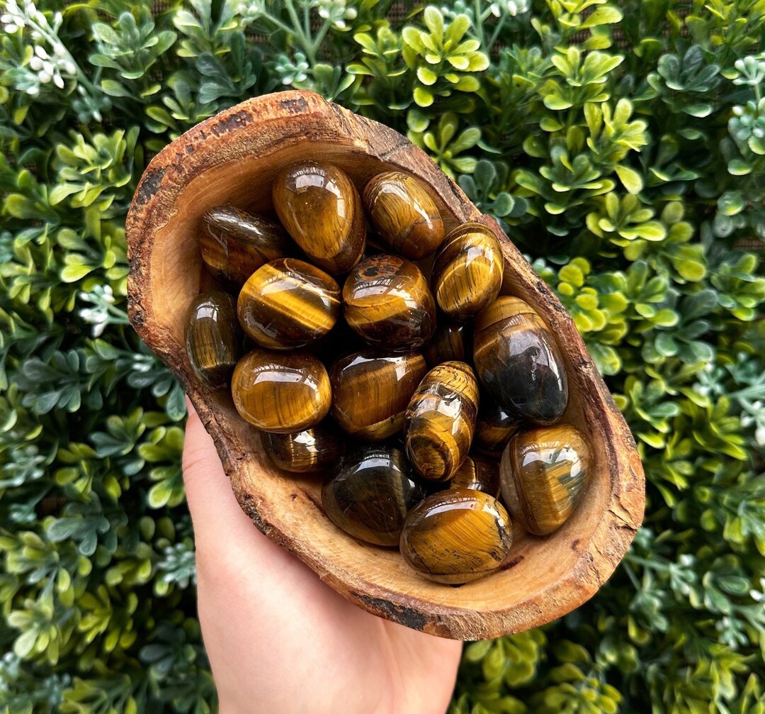 One Tiger’s Eye Tumble, Tigers Eye Tumbled Stone, Tumbles, Tiger Eye - Etsy