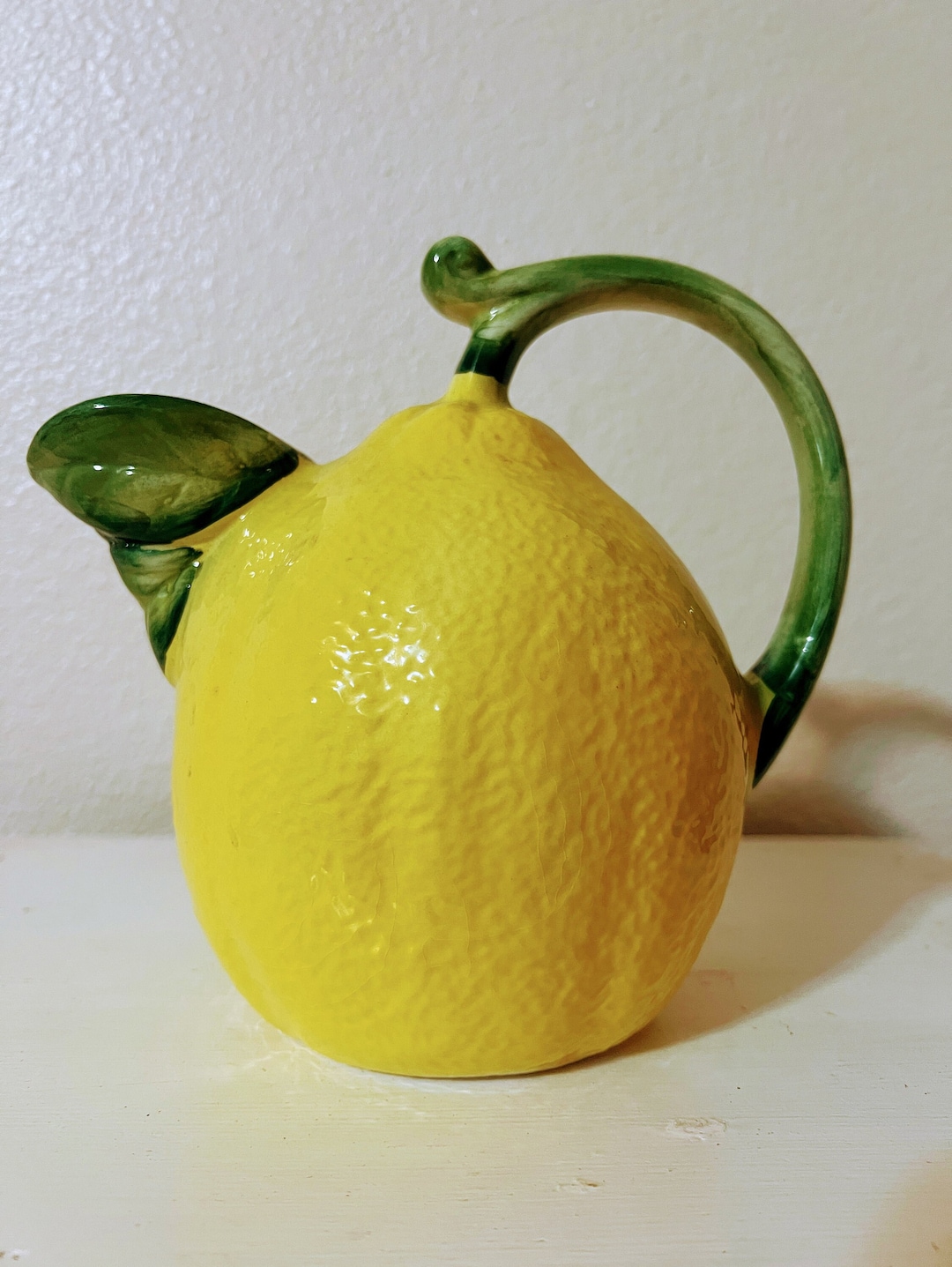Vintage Sur La Table Lemon Pitcher Made in Italy. Glazed Finish 7 ...