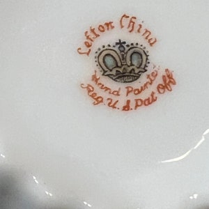 Lefton China Hand Painted Reg. U. S. Pat Off, Tea Cup and Saucer Floral ...