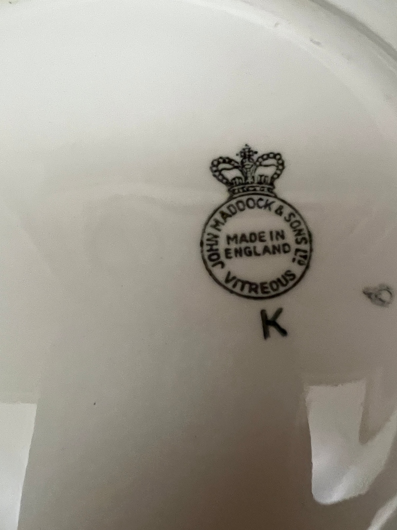 19 Piece John Maddock & Sons LTD Vitreous China Set Made in - Etsy