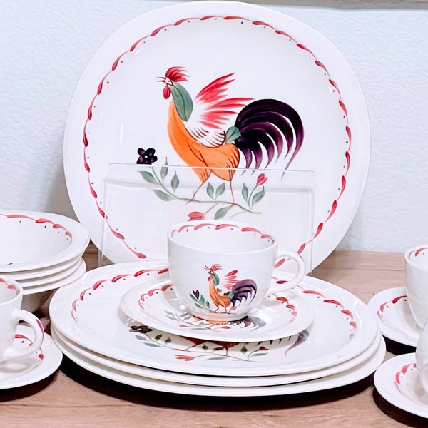 Royal Rooster Dinnerware - Etsy