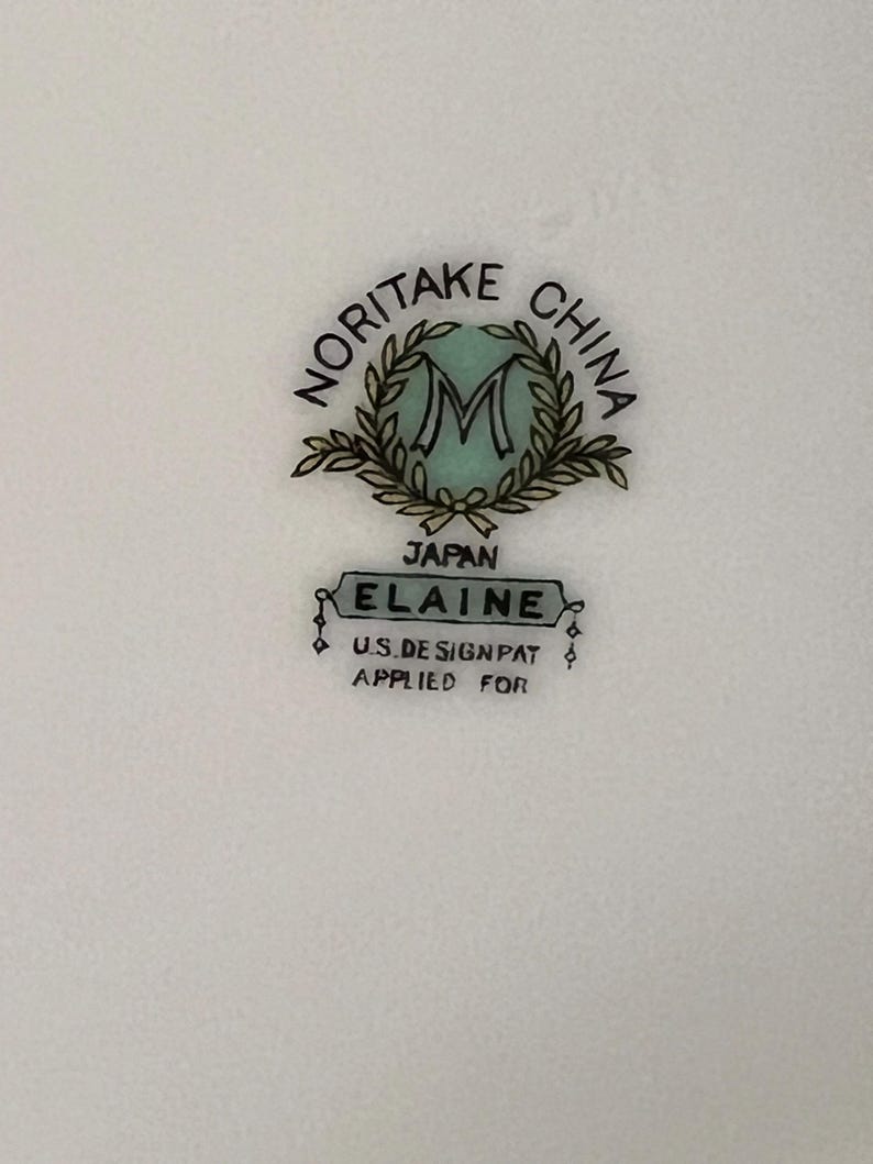 Noritake Morimura Elaine, Pattern Was Made Beginning 1933 up Until ...