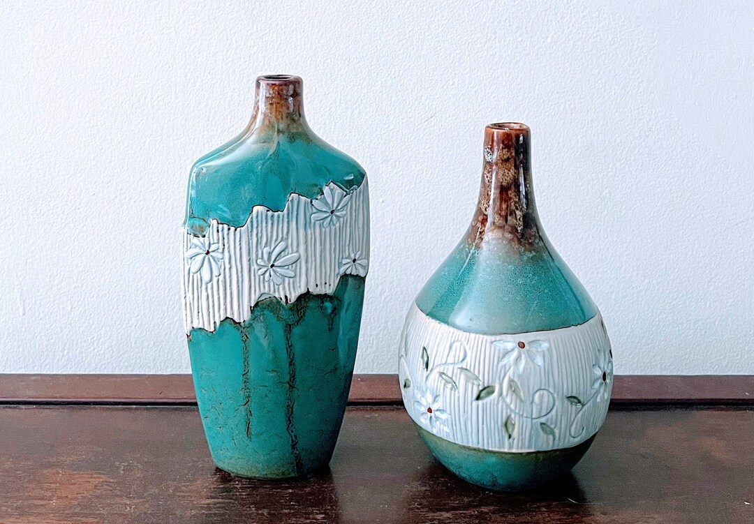 Vintage Unique Design Colors Fading Together Handmade Quality Ceramic ...