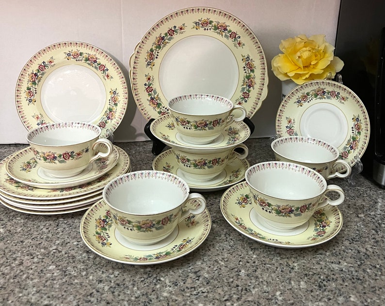 19 Piece John Maddock & Sons LTD Vitreous China Set Made in - Etsy