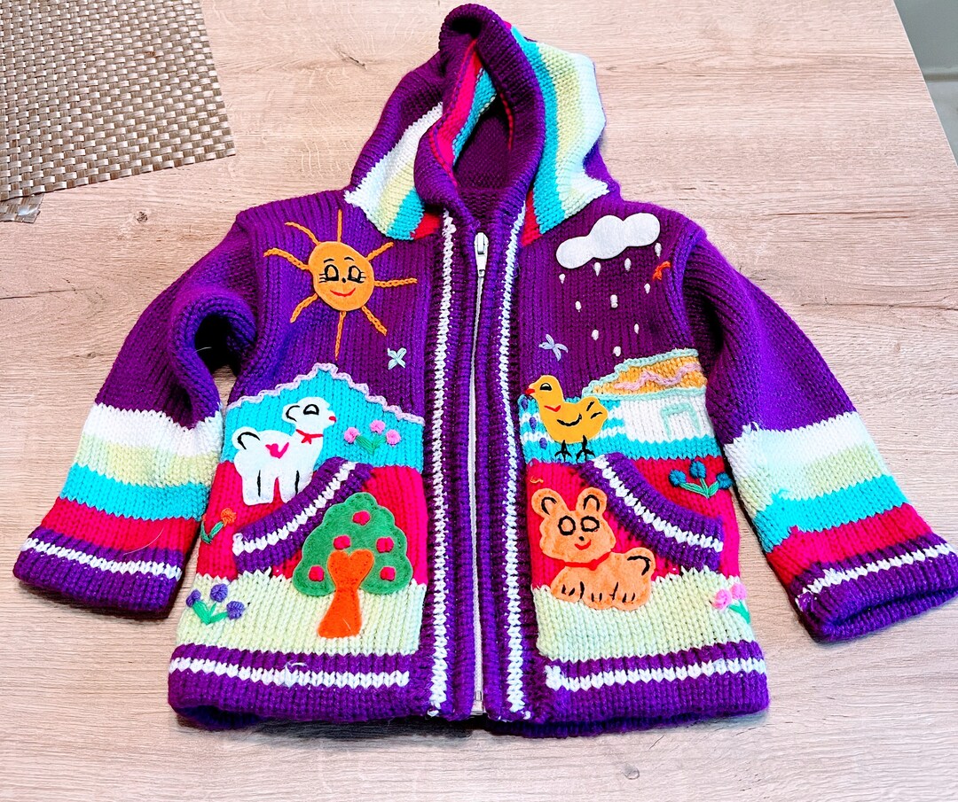 Beautiful Peruvian Hand Made Sweater for Kids That Combine Traditional ...