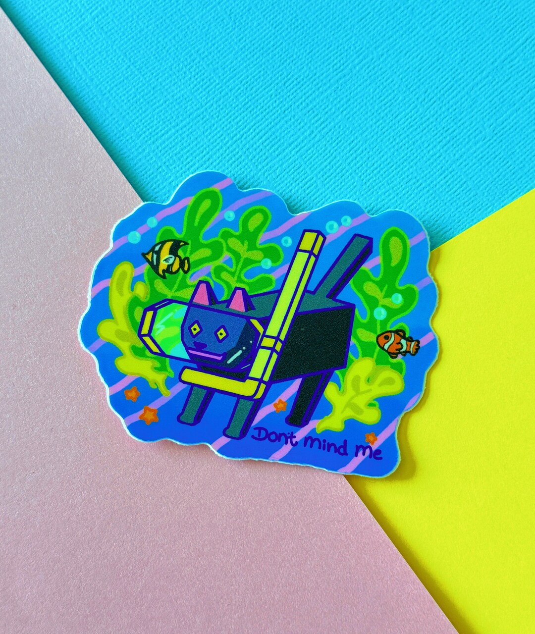 Snorkeling Kat(amari) 3in Vinyl Sticker! - Etsy