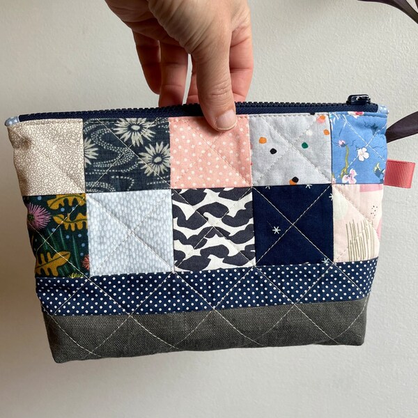 Quilted Zipper Pouch - Etsy