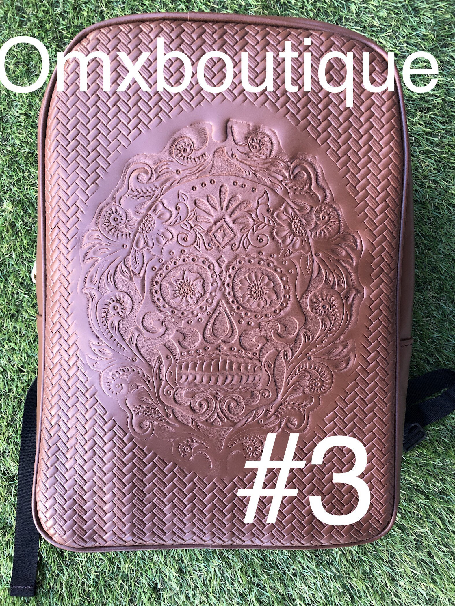 Leather backpack genuine leather bag hand tooled leather | Etsy