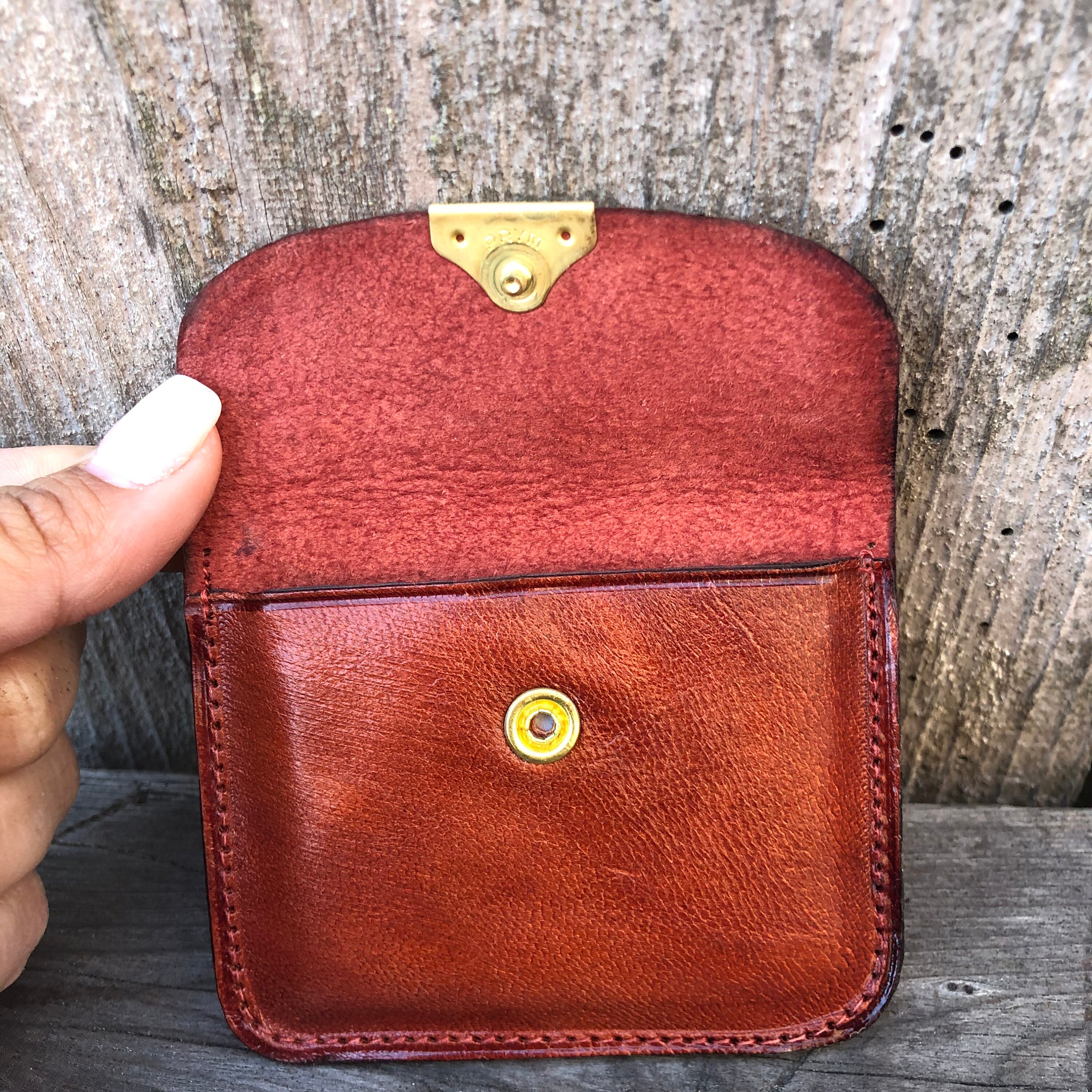 Coin Purse Leather Coin Purse Coin Pouch Tiny Wallet Small | Etsy