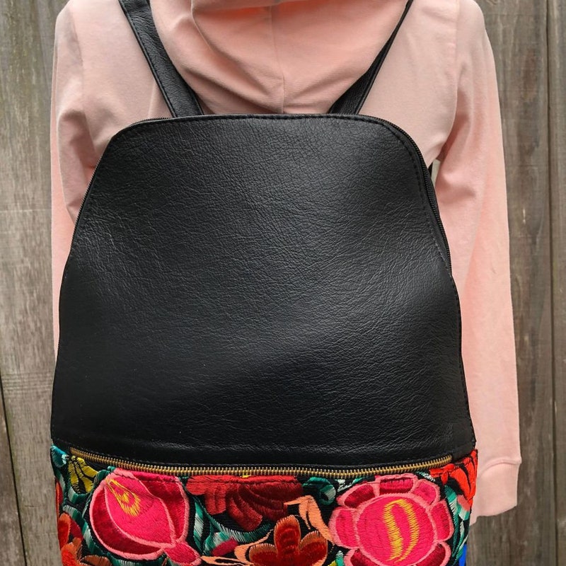 Embroidered Backpack - Etsy