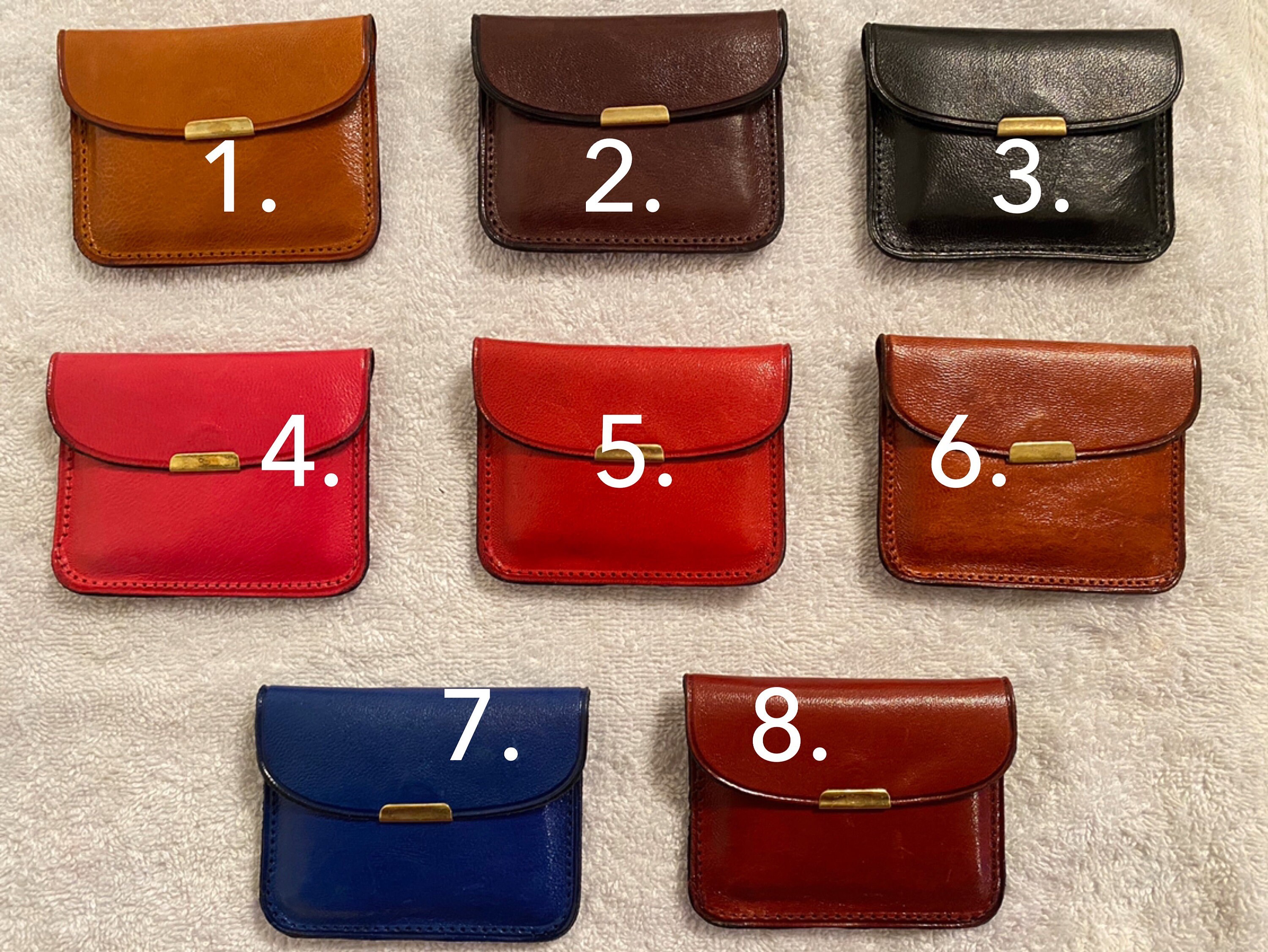 Coin Purse Leather Coin Purse Coin Pouch Tiny Wallet Small | Etsy