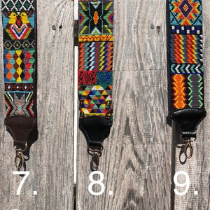 Leather Strap Colorful Beaded Bag Strap Colorful Bag Strap | Etsy