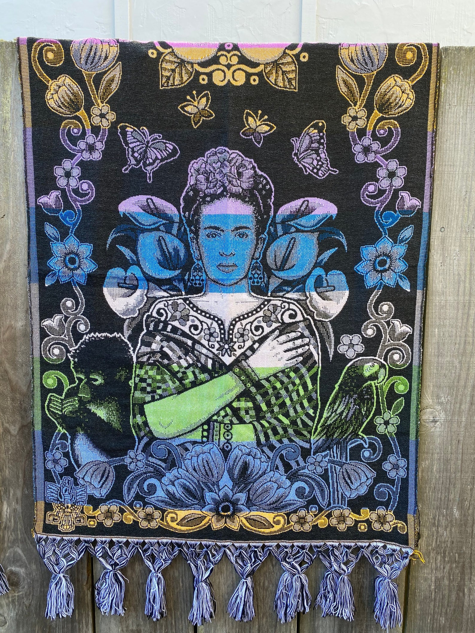 Frida Kahlo Rebozo Shawl Wrap - Etsy