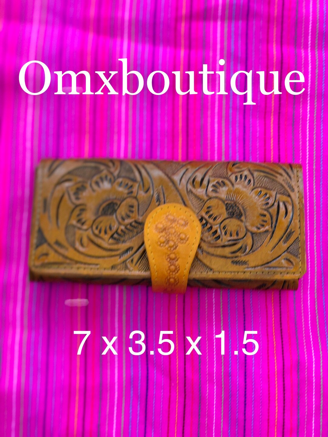 Leather Women’s Wallet, Tooled Wallet, Hand Made Tooled Wallet, Artisan ...