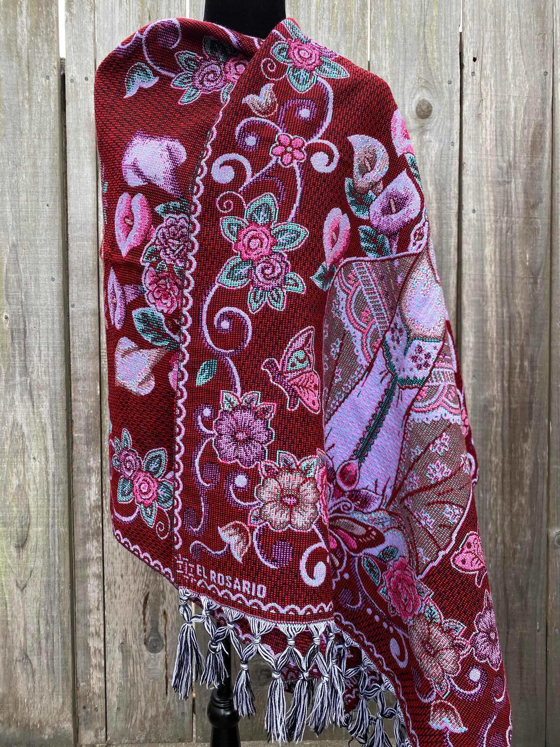 Frida Kahlo Rebozo Shawl Wrap - Etsy