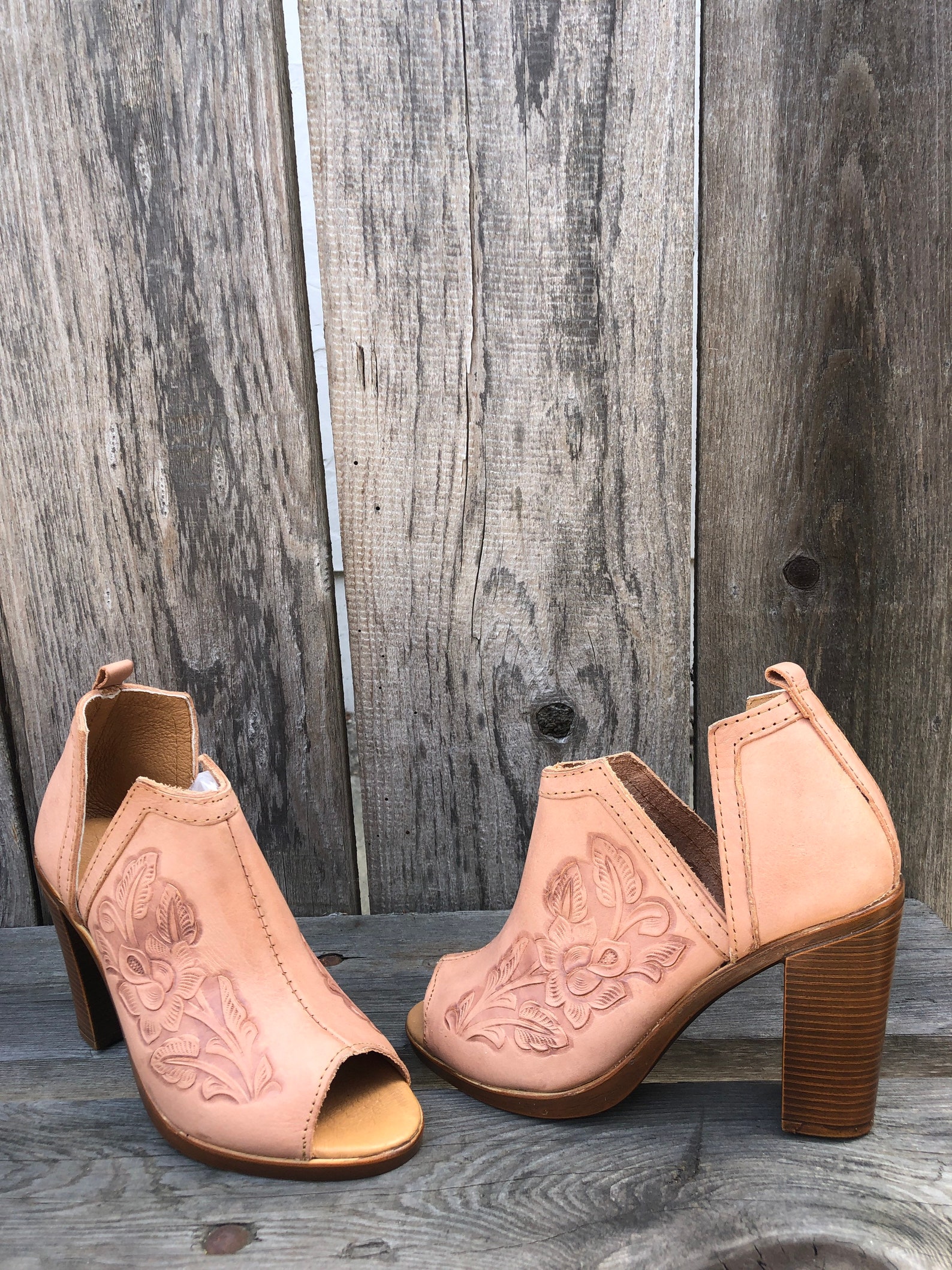 Handmade heels leather heels Mexican wedge Mexican heels | Etsy