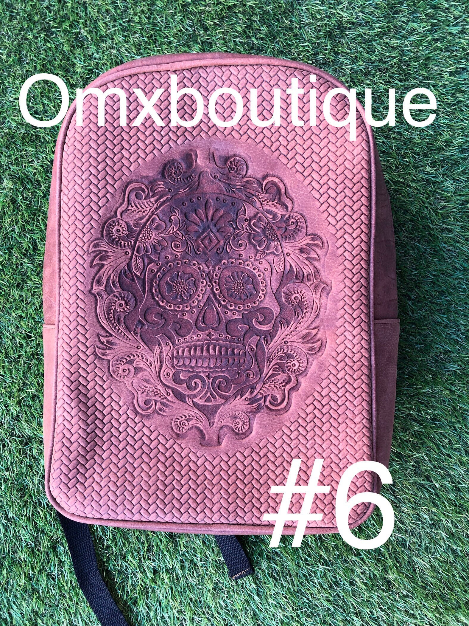 Leather backpack genuine leather bag hand tooled leather | Etsy