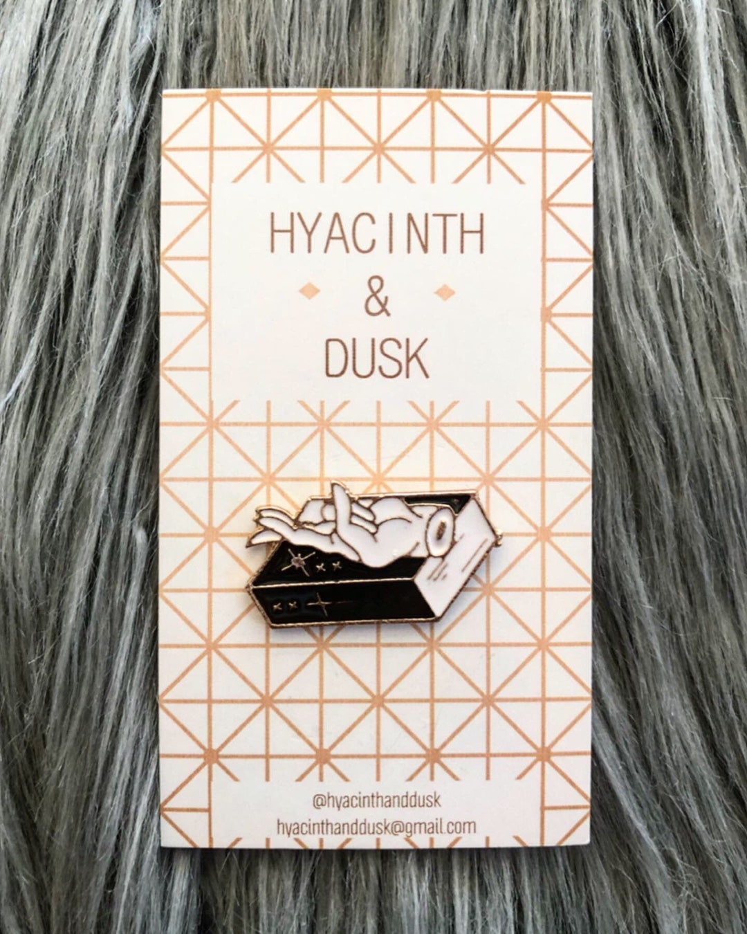 Cross My Heart Enamel Pin Witchy Spell Book Magic in White, Gold, Black ...