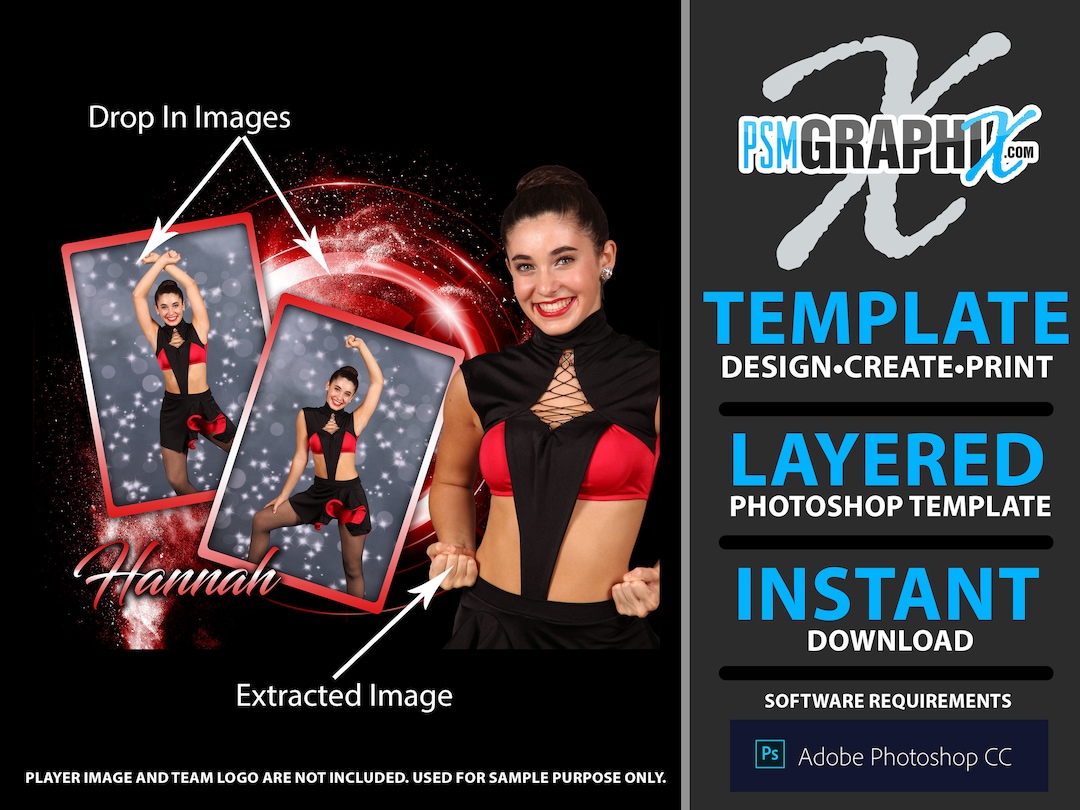 Target Drop in Design - Photoshop Dance, Cheer, Gymnastics Poster or ...