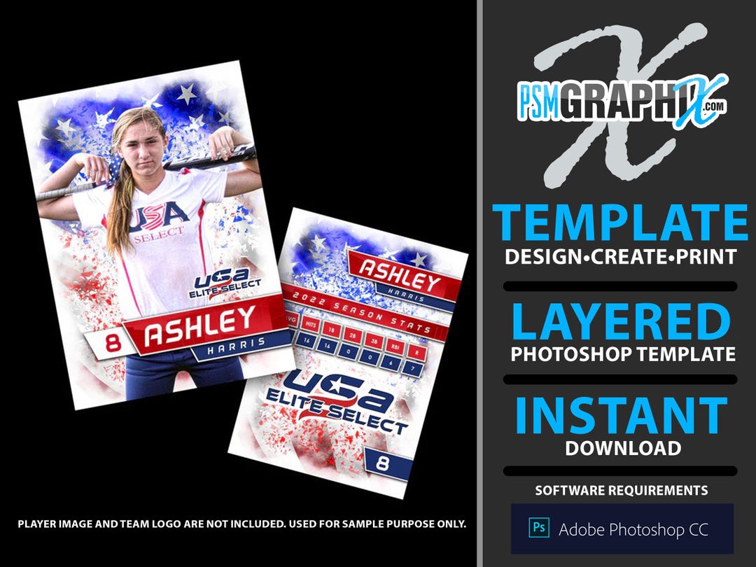 Patriot - Cinema Series - Vertical Trading Card Template - Etsy