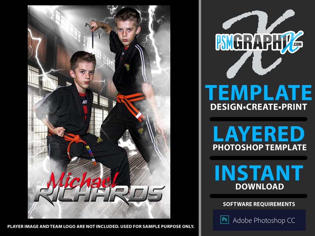 Electric Dojo - Martial Arts Series - Poster/banner V - Etsy