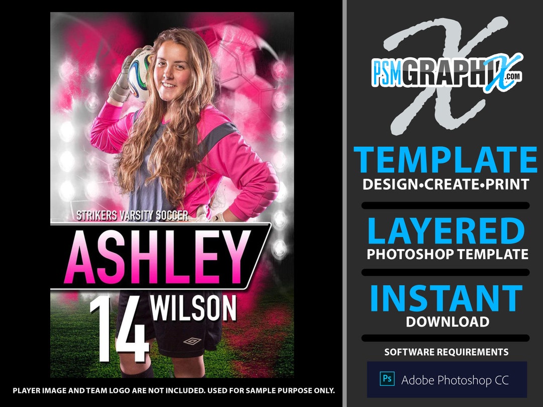 Under the Lights Soccer - MVP Series - Player Banner & Poster Template ...