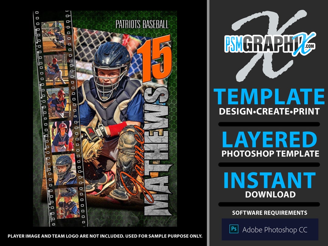 Smoke Screen - V1 - Film Strip Photoshop Poster Template - Etsy