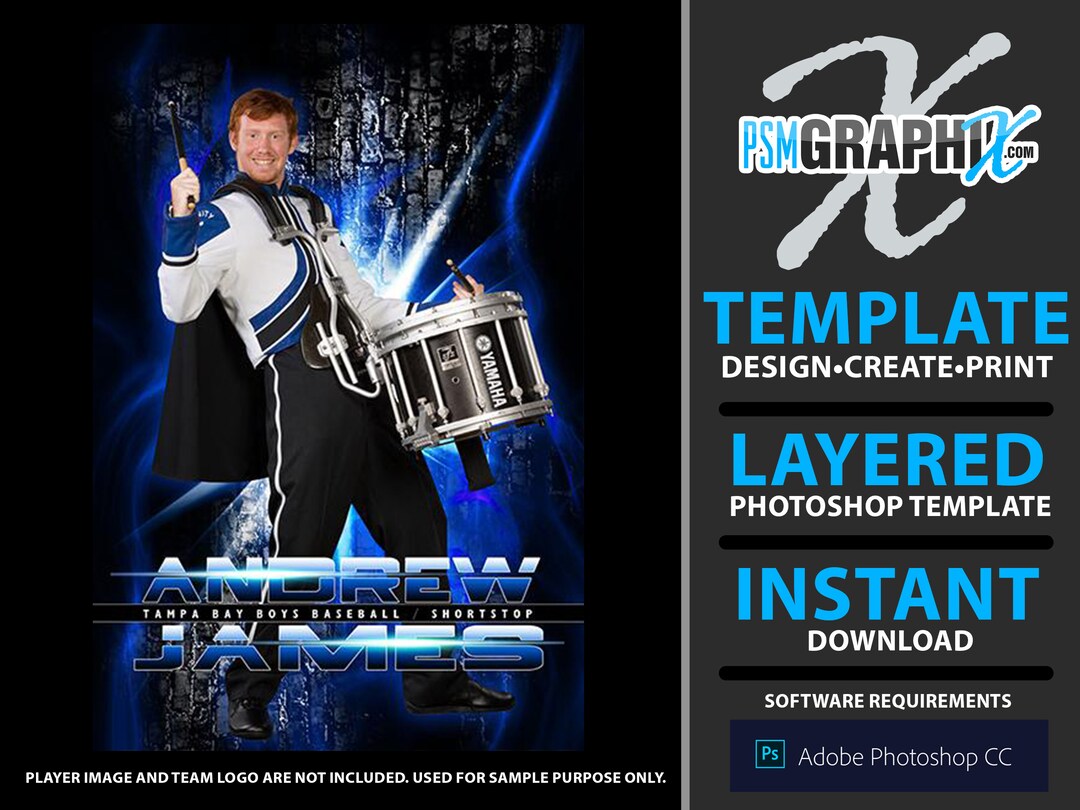Light Rays V.3 - Player Banner & Poster Template - Etsy