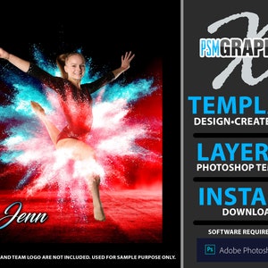 URBAN SMOKE DESIGN - Photoshop Dance, Cheer, Gymnastics Poster or ...