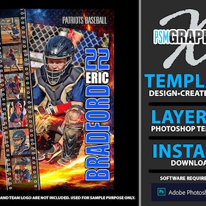 Fire & Ice - V3 - Film Strip Photoshop Poster Template - Etsy