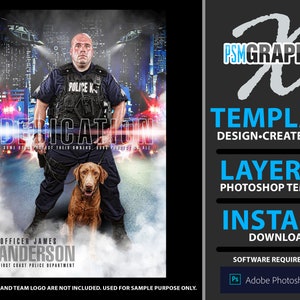 Police - V.1 - Heroes Series - Poster/banner - Etsy