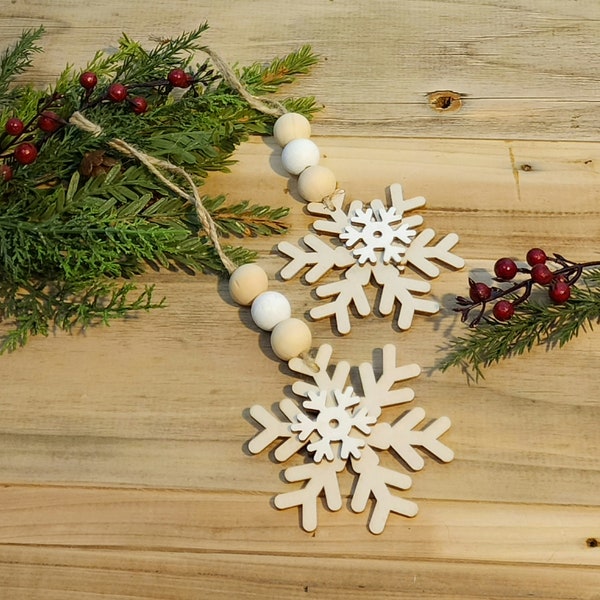 Wooden Snowflake - Etsy