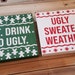 Ugly Sweater Weather Wooden Sign - Etsy