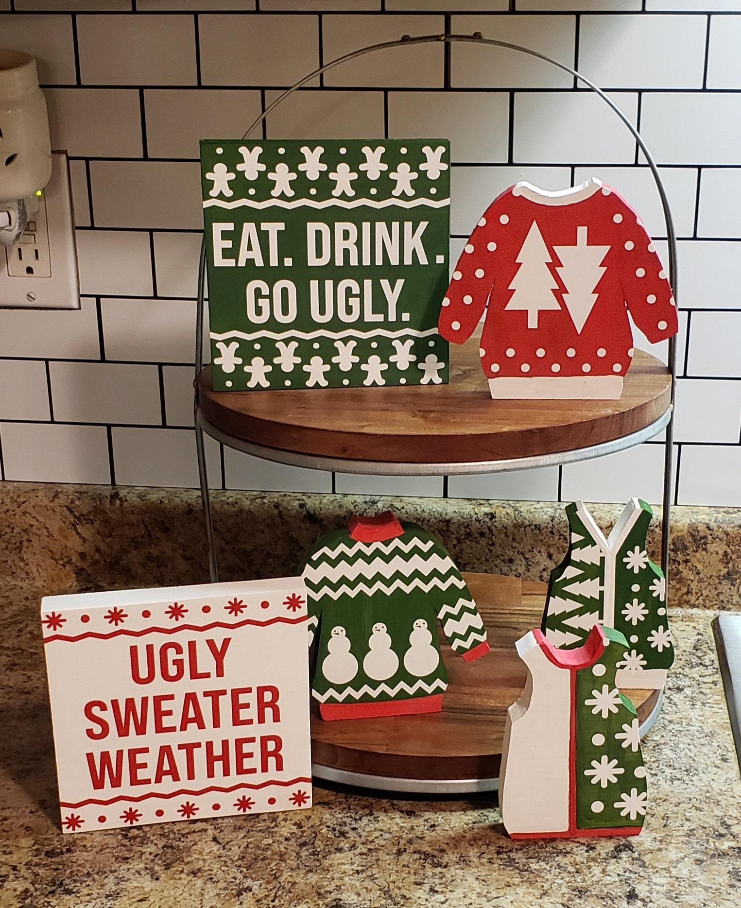 Ugly Sweater Weather Wooden Sign - Etsy