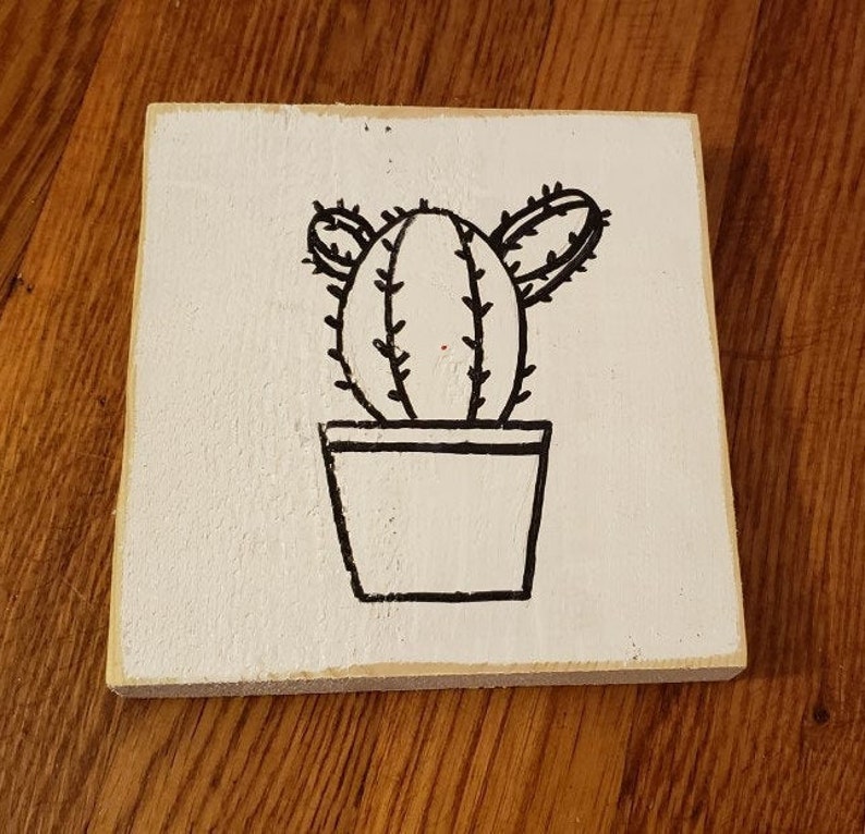 Cactus Wooden Signs - Etsy
