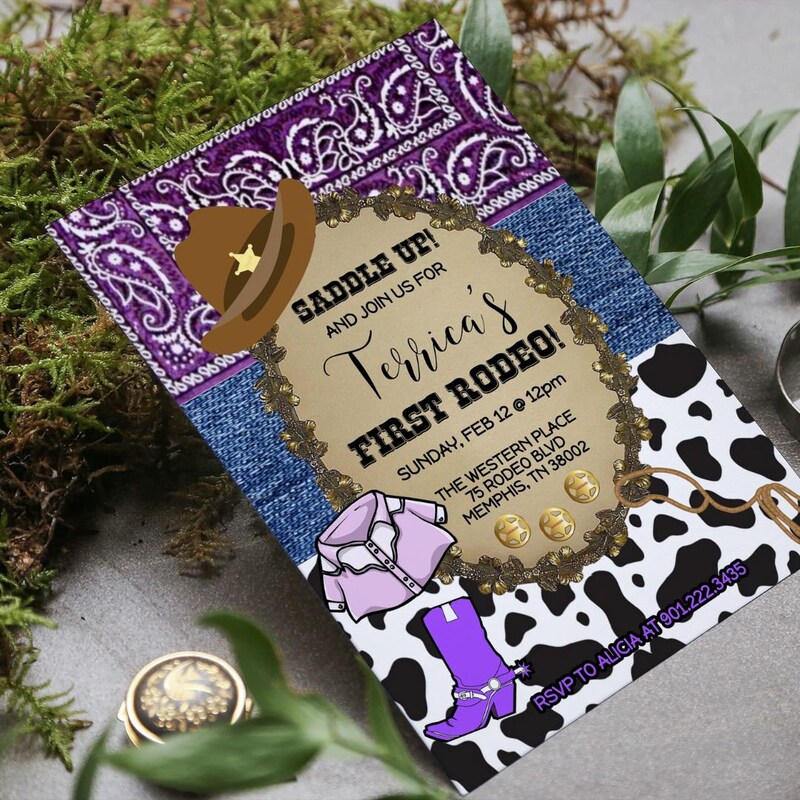 Rodeo Party Invitation - Etsy