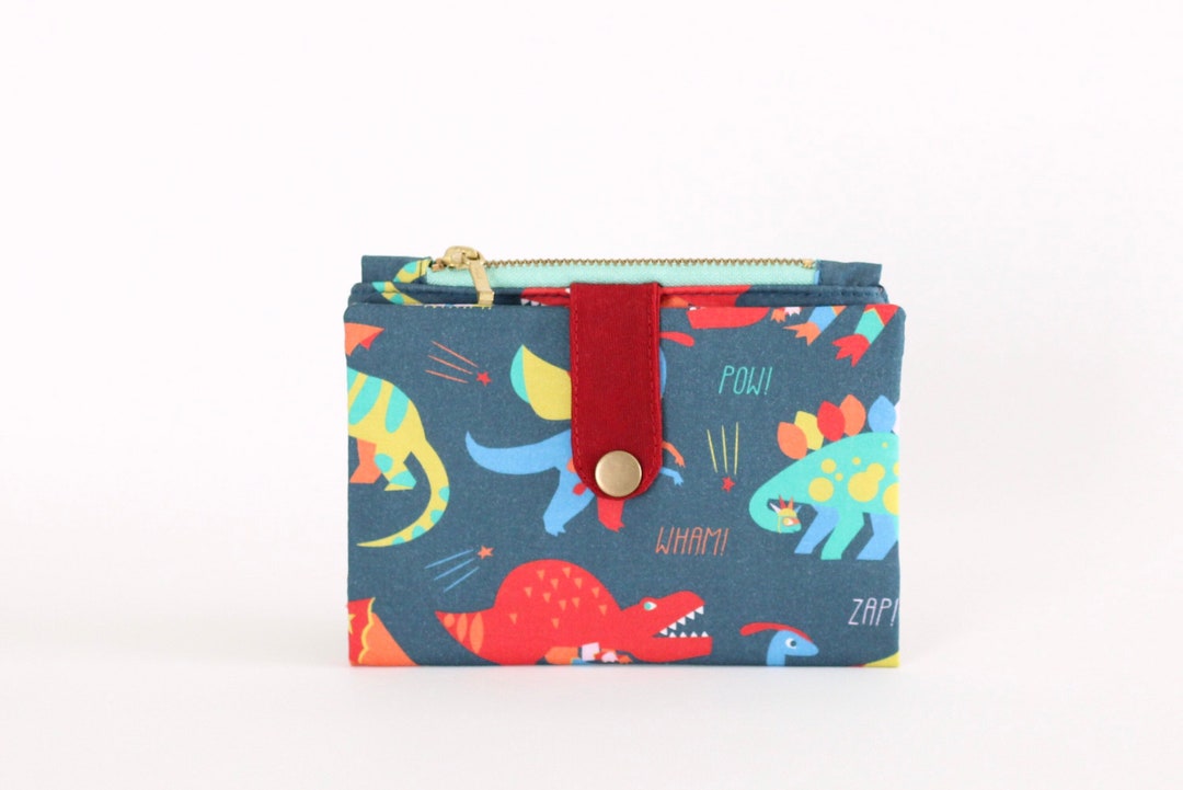 Dinosaur Wallet for Women Dinosaur Lovers Credit Card - Etsy