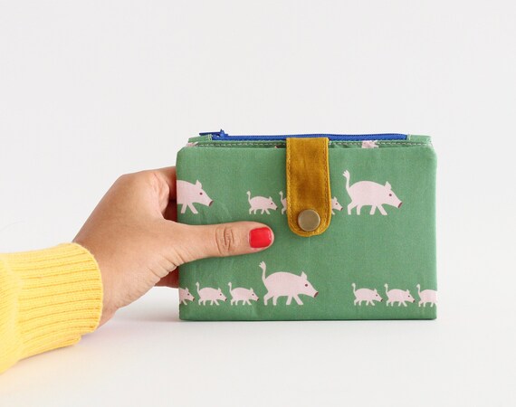 Pig Wallet Women Small Wallet for Women Vegan Small Wallet - Etsy