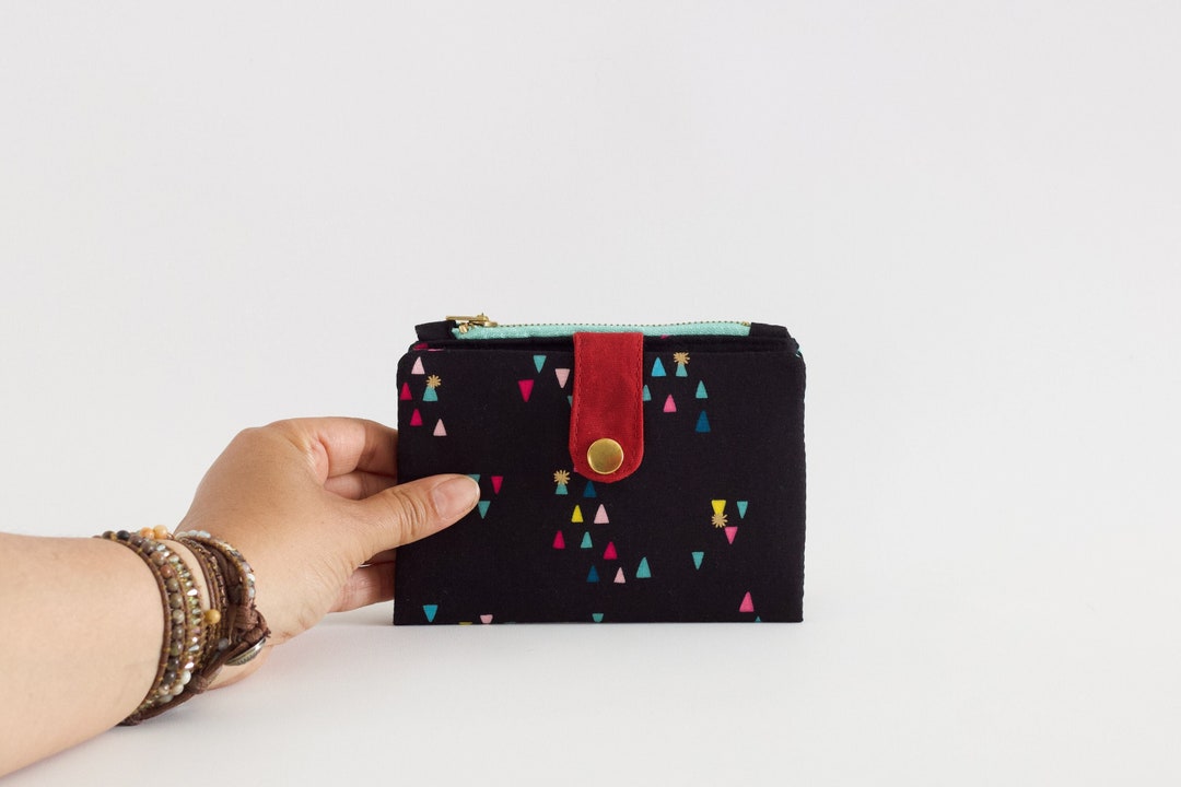 Happy Black Wallet for Women Credit Card Wallet Women - Etsy