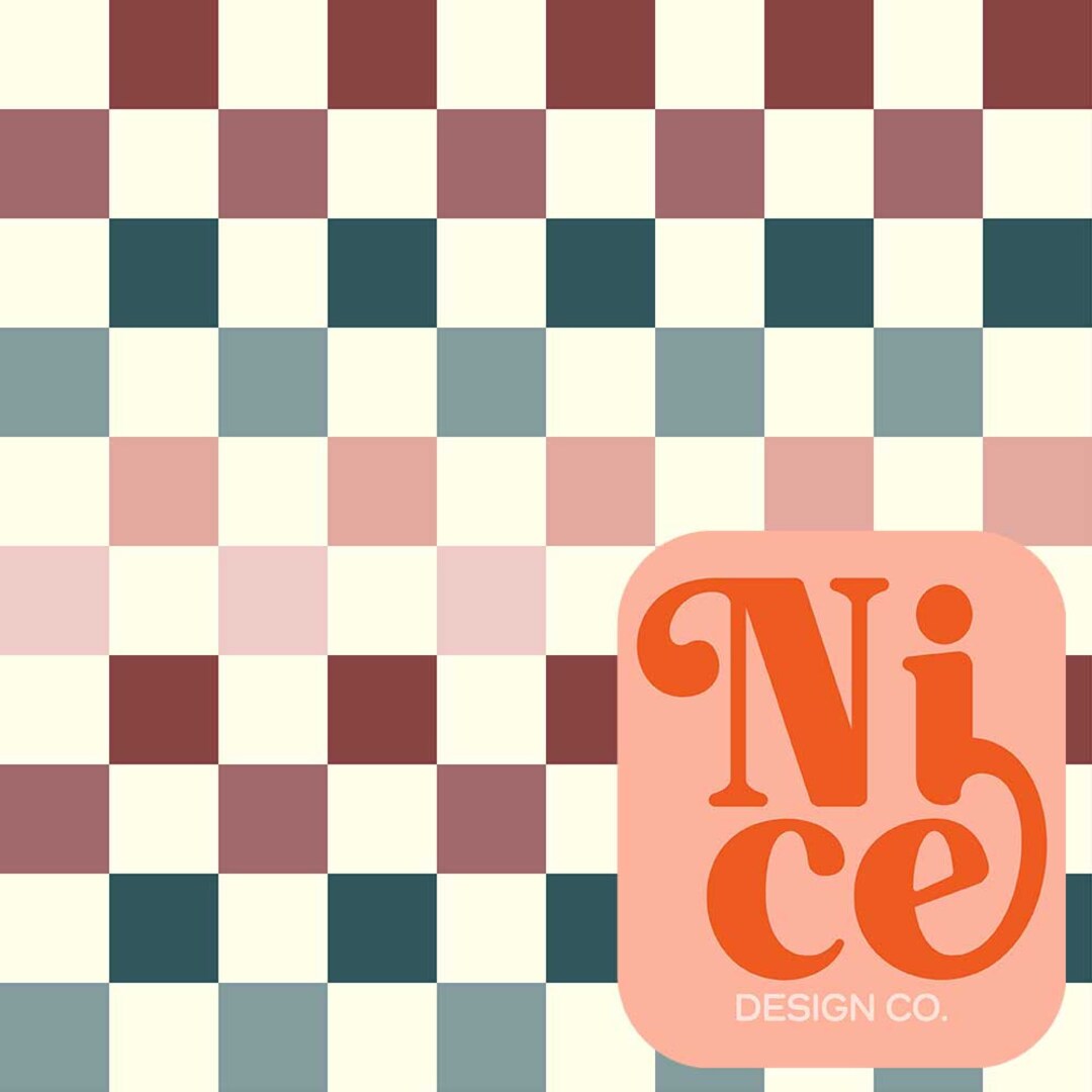 Checkerboard Seamless Pattern | Jewel Tone Checkered Digital Paper ...