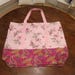 Large Pink Floral Tote Bag - Etsy