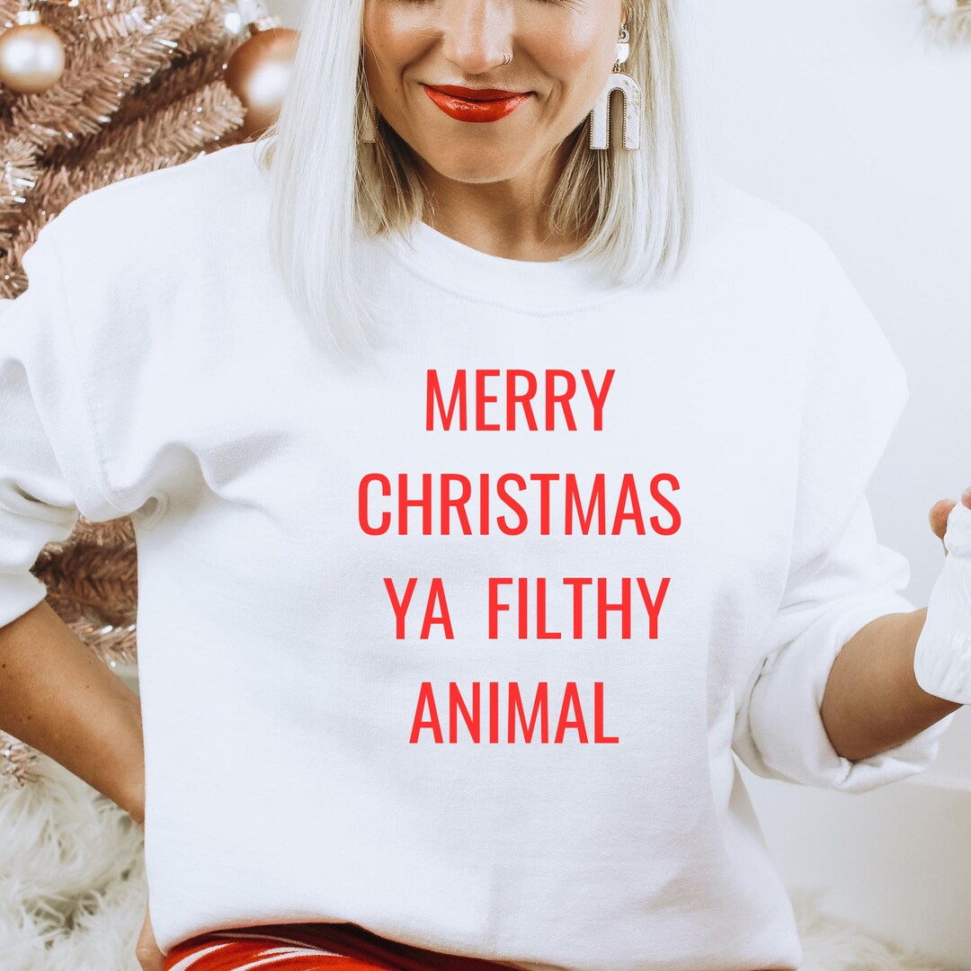 Merry Chirstmas Ya Filthy Animal Svg, Merry Christmas SVG, Christmas ...