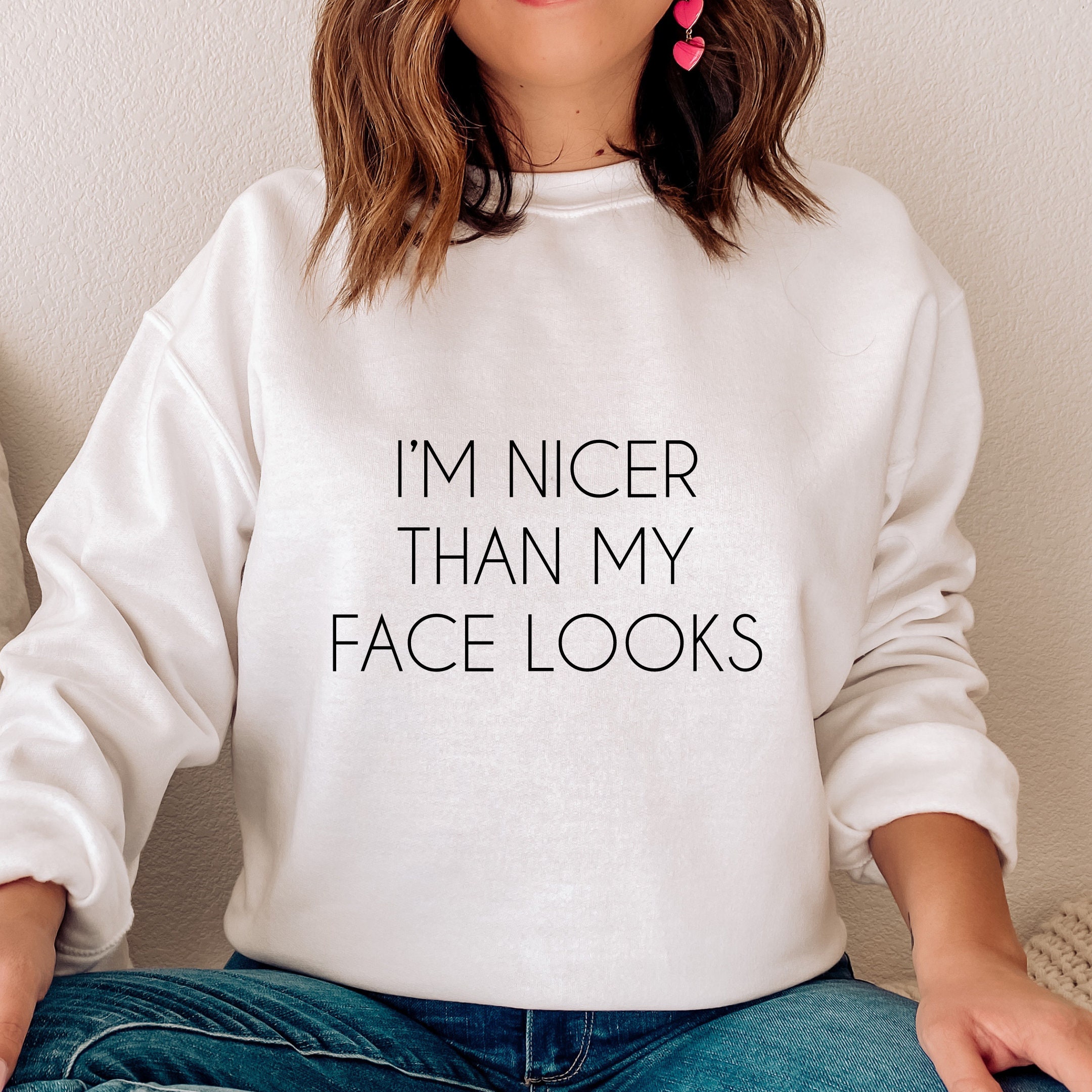 Nicer Than My Face Looks Svg Mom Svg Popular Svg Introvert - Etsy