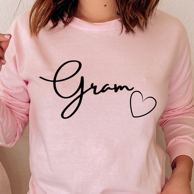 Gram SVG, Gram Cut File, Blessed Gram Svg, Heart Svg, Mothers Day Svg ...